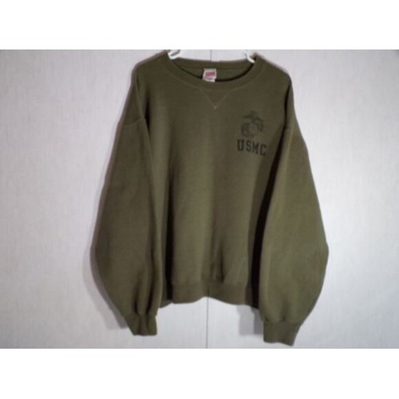 Soffe | Shirts | Soffe Mens Usmc Crewneck Sweatshirt L Green Marines ...